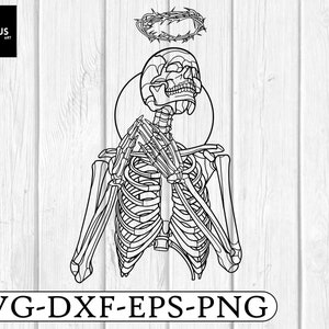 Praying Skeleton SVG, Praying Skeleton SVG, UK, Praying Skeleton Vector ...
