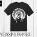 Native American SVG, Skull SVG, UK, Native American Vector, Native ...