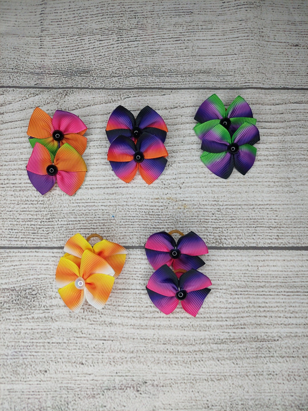 48 Round Dog Grooming Bows, Topknot Bows, Dog Hair Bows, Wholesale Pack ...