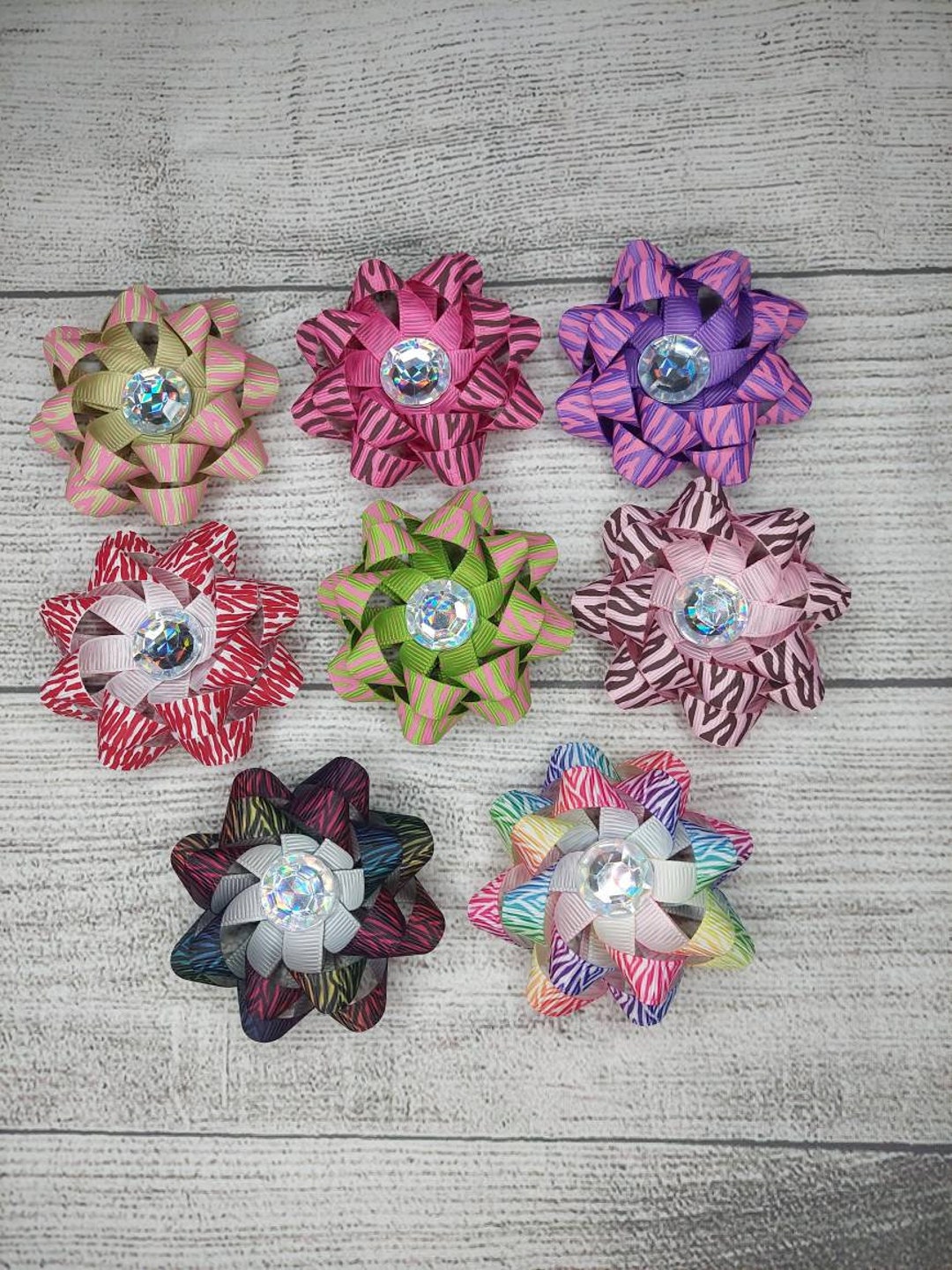 8 Loopy Ribbon Dog Grooming Bows, Collar Bows or Clip Bows, Wholesale ...