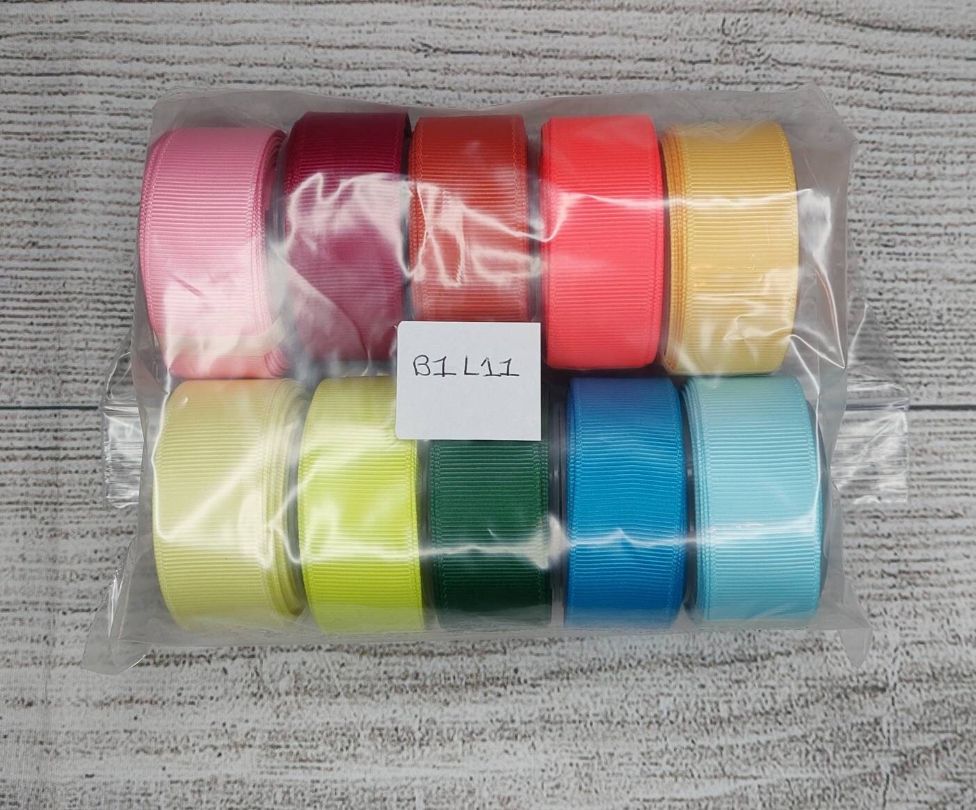 50 Yard Ribbon Lot, Ribbon Bundle, Ribbon Kit, 7/8 Solid Grosgrain ...