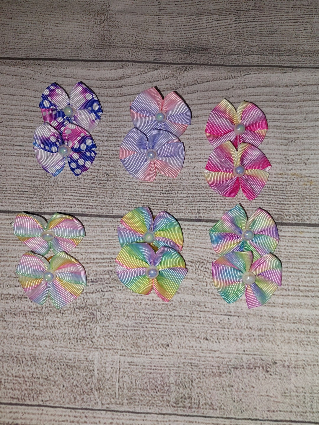 48 Round Dog Grooming Hair Bows, Topknot Bows, Wholesale Pack - Etsy