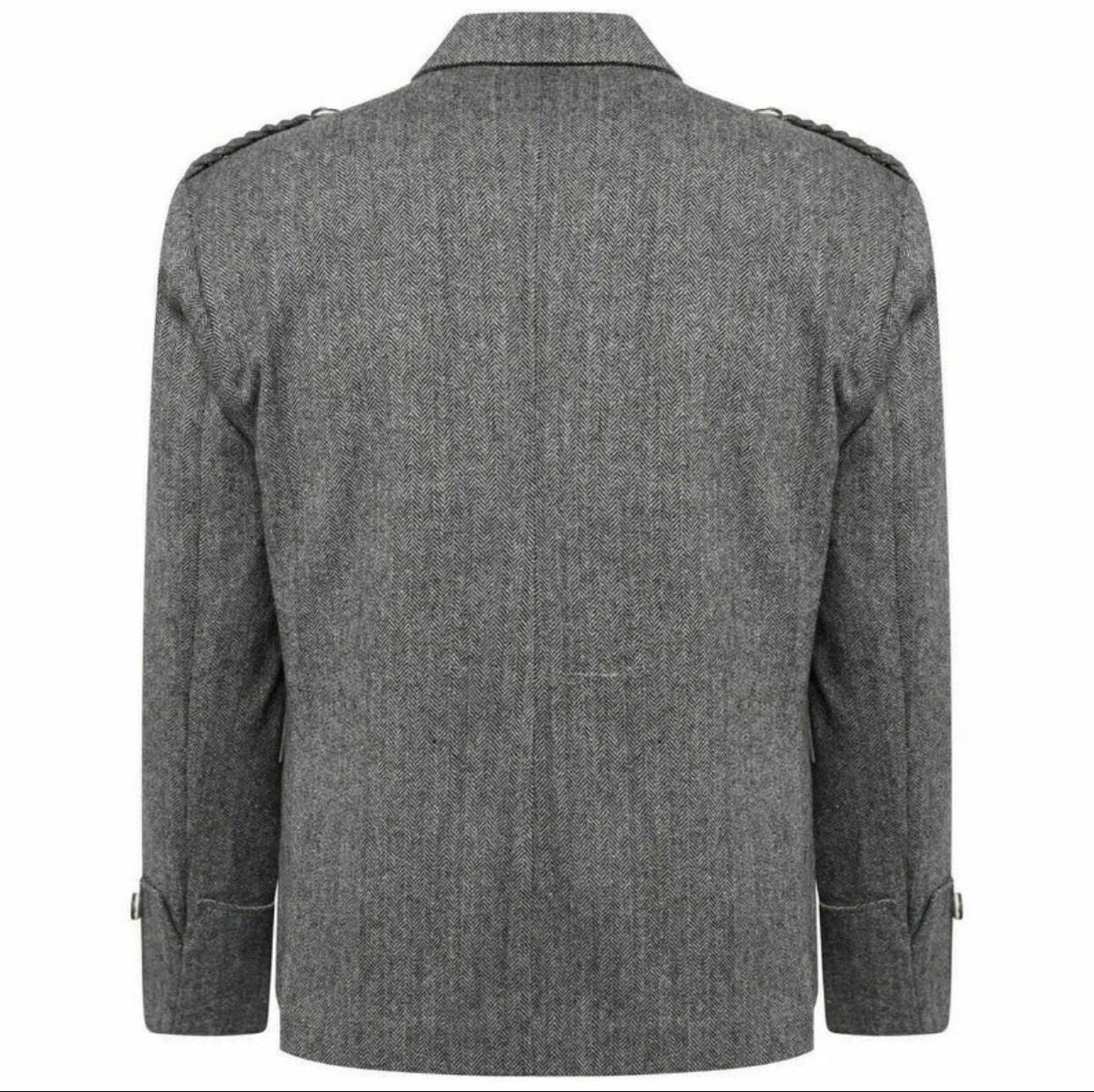 Handmade Scottish Gray Tweed Kilt Argyle Jacket With Waistcoat Wedding ...