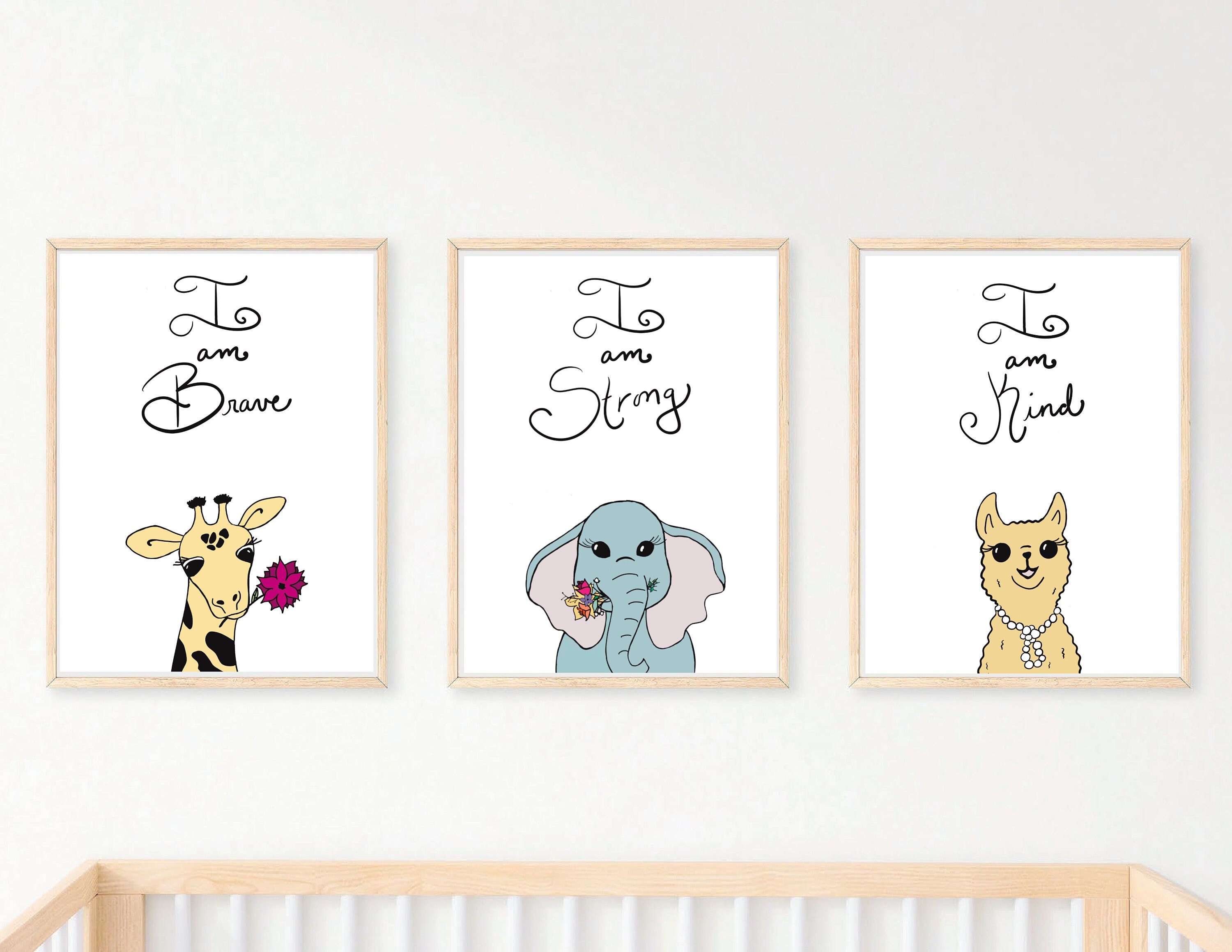 Motivational Elephant Wall Art, PRINTABLE Wall Art, Nursery Decor, Kids ...