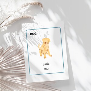 Printable Japanese Animal Flashcards Set, Montessori Inspired Design ...