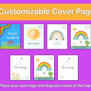 Daycare Parent Handbook: Policies and Procedures, Childcare, Preschools ...