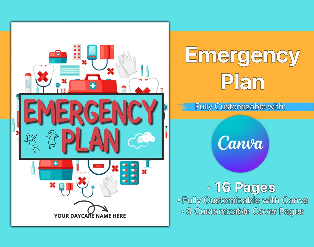 Daycare Emergency Plans, Customizable With Canva, Perfect for Daycare ...