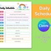 Daily Daycare Schedule, Fully Customizable With Canva - Etsy
