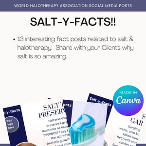 Salt-y-facts 13 Editable Social Media Templates - Etsy