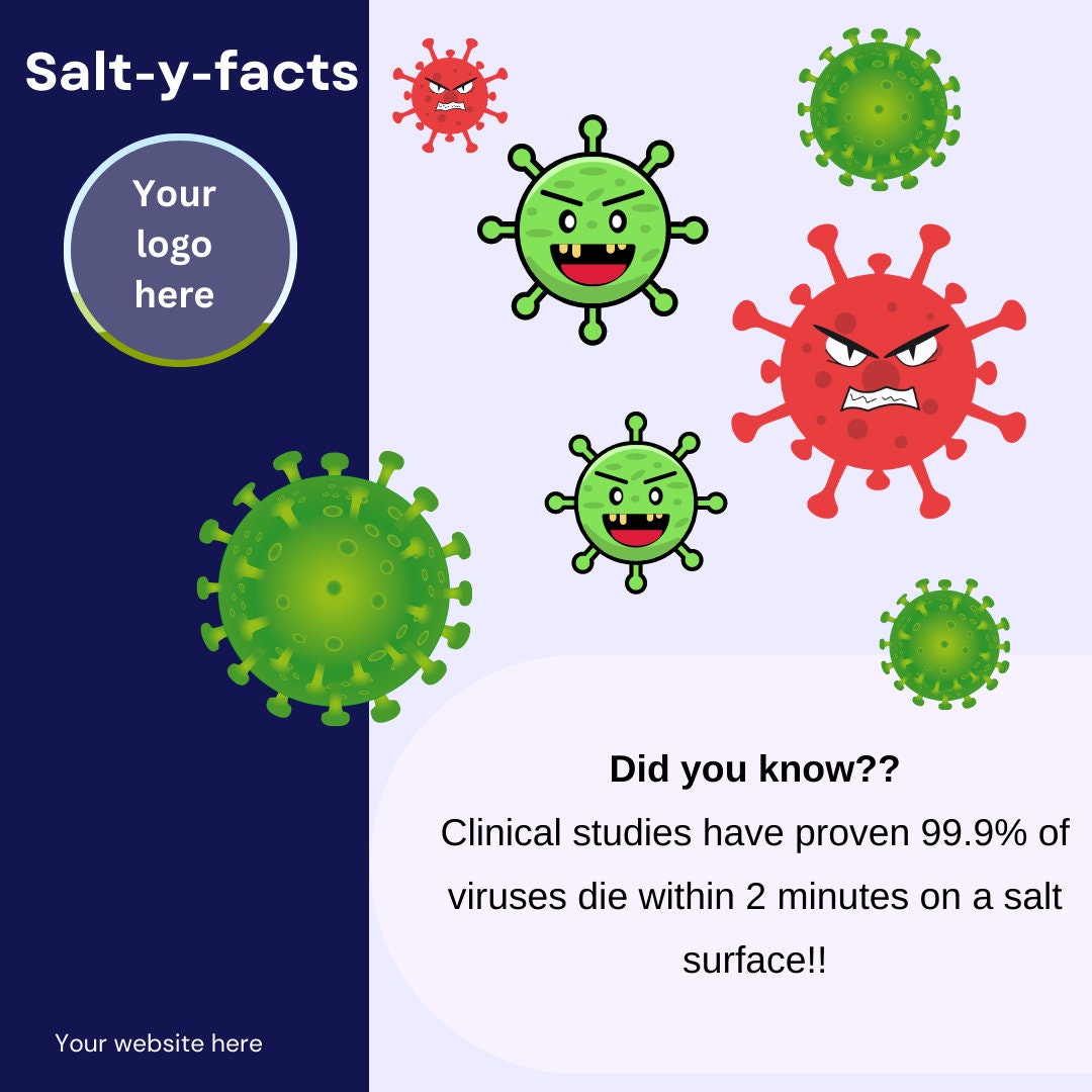 Salt-y-facts 13 Editable Social Media Templates - Etsy