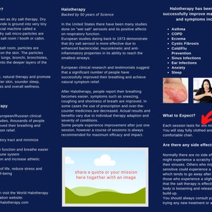 Halotherapy Trifold Brochure - Etsy