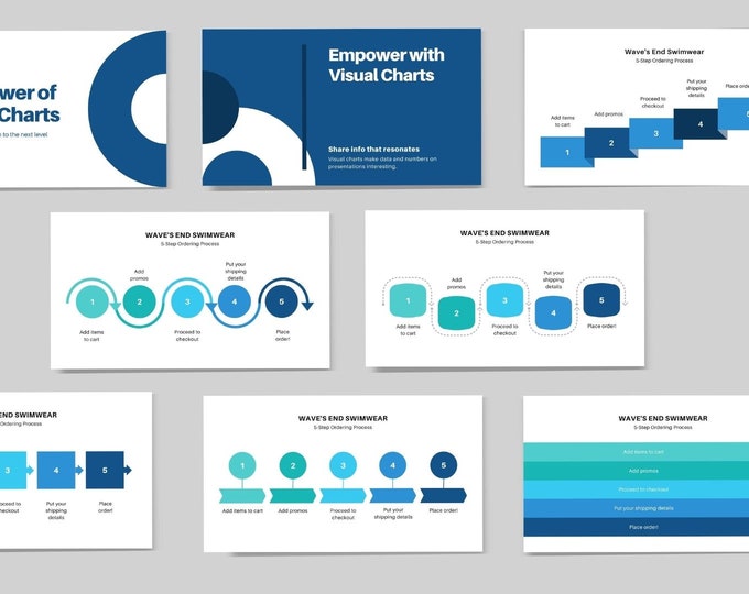 Visual Presentation Template Slides | Visual Graphic Slides| 55 UNIQUE ...