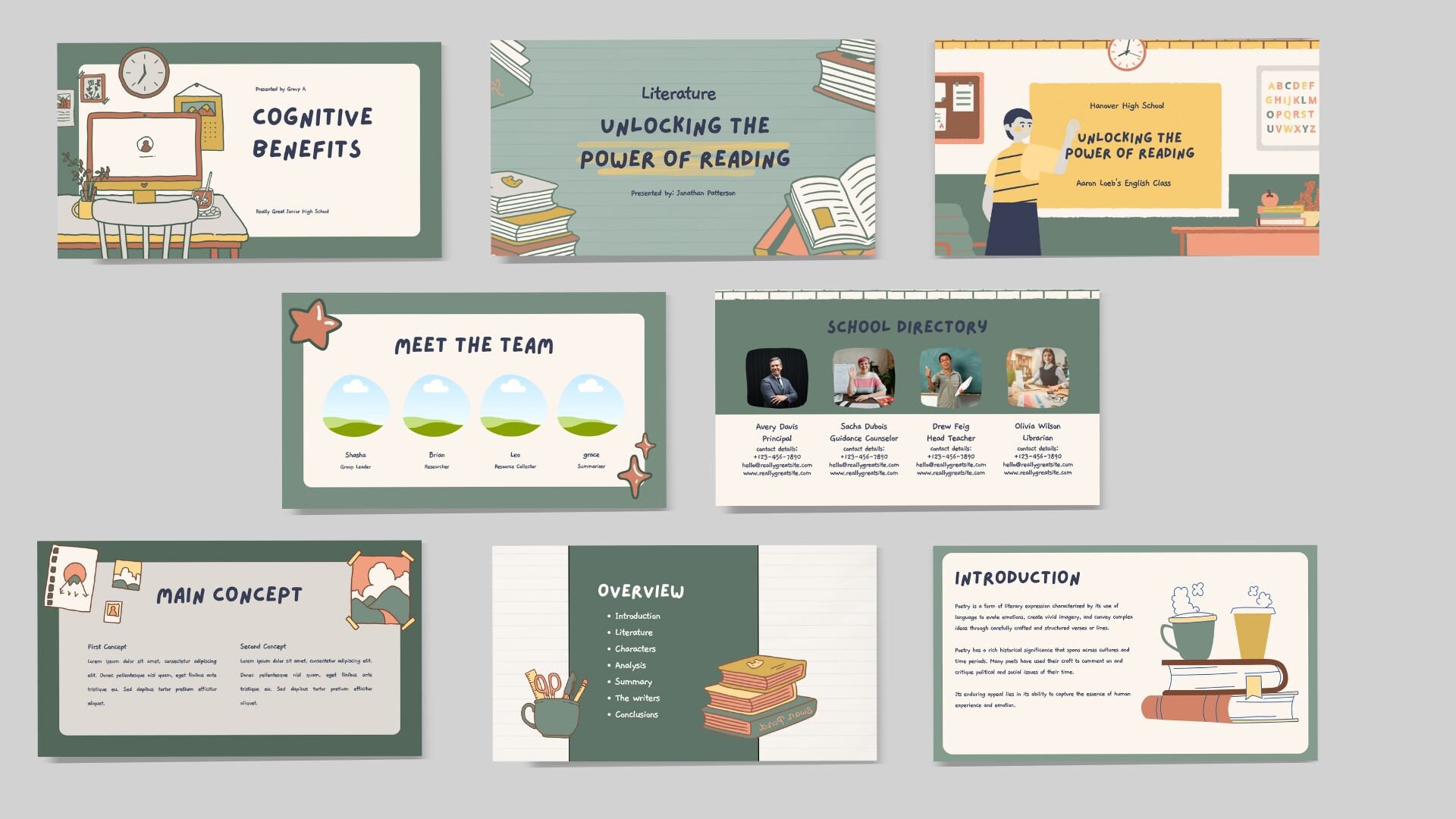 Student Presentation Template, Green Canva Powerpoint Template ...