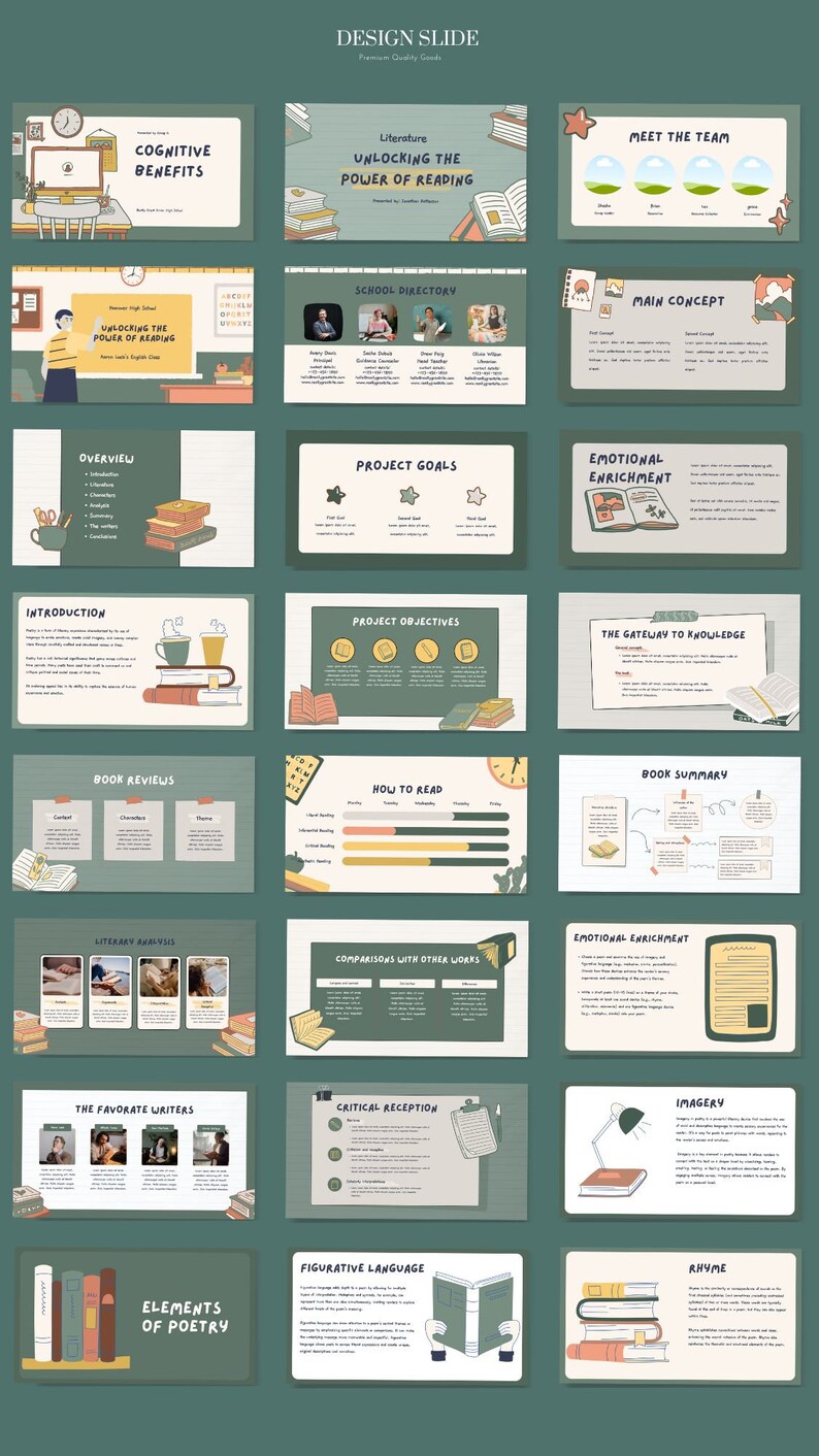Student Presentation Template, Green Canva Powerpoint Template ...