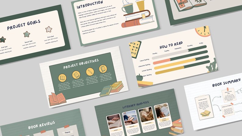 Student Presentation Template, Green Canva Powerpoint Template ...