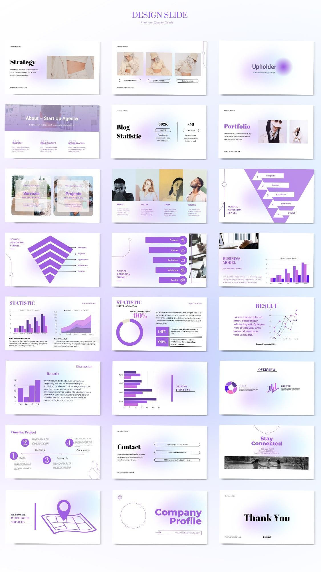 Minimal Modern Powerpoint Presentation Template Purple, Clean Canva ...