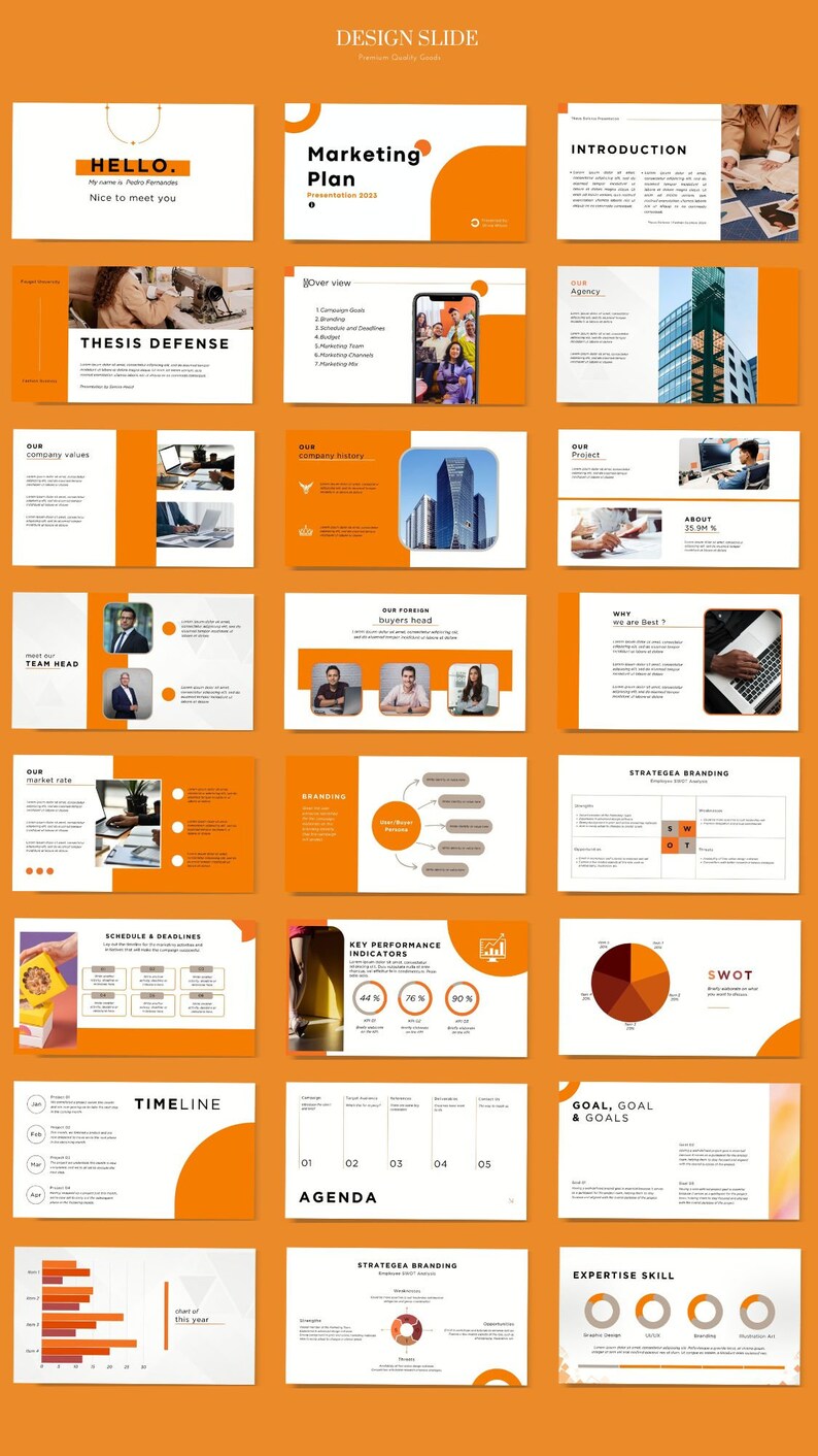 Modern Presentation Template | Presentation Template Canva | Editable ...