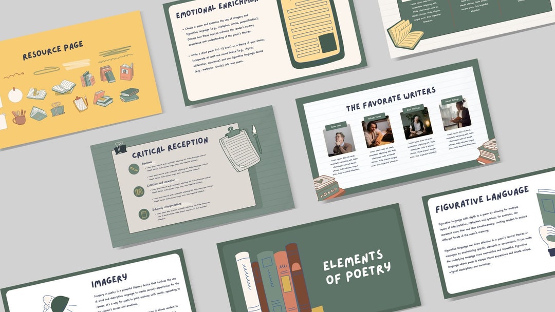 Student Presentation Template, Green Canva Powerpoint Template ...