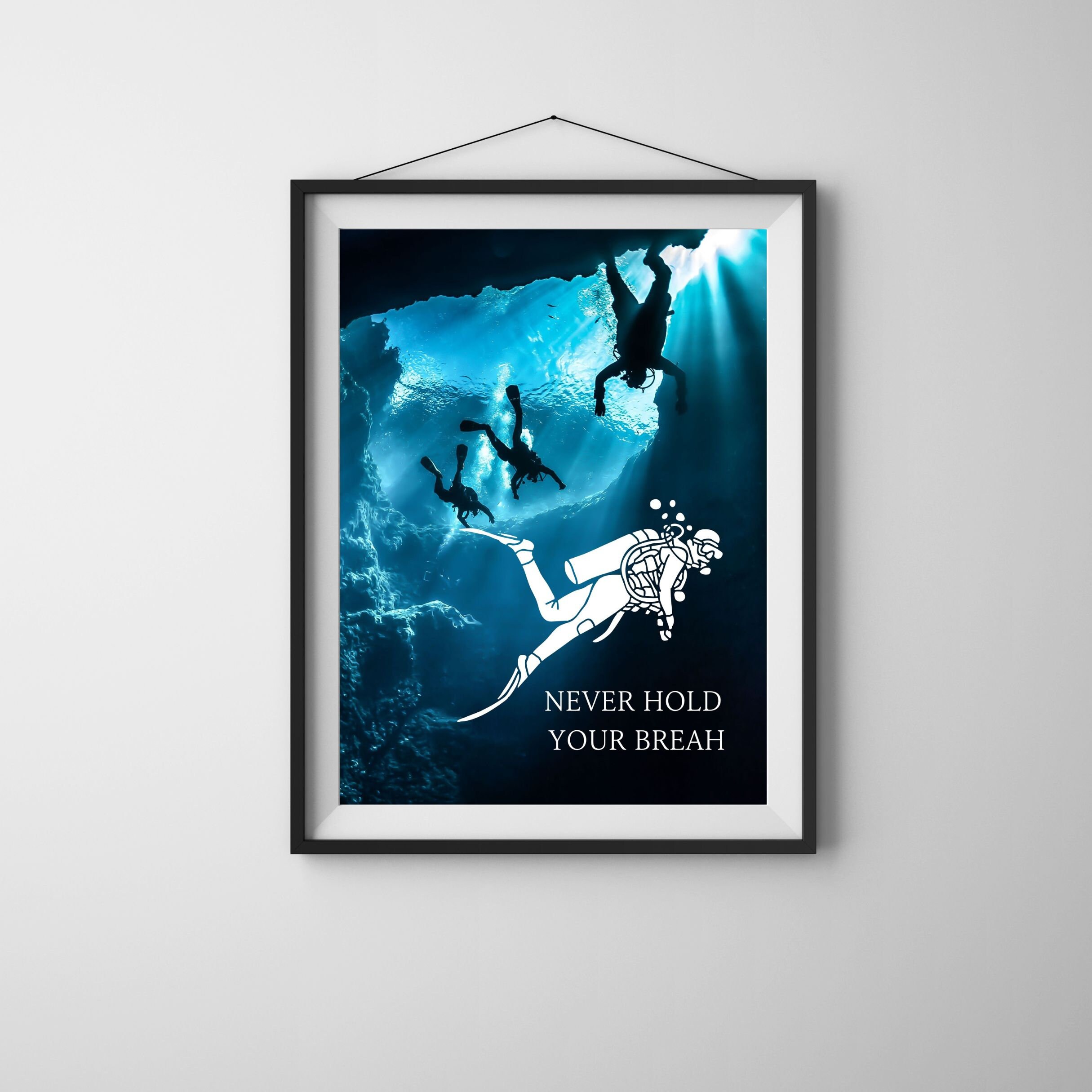 Scuba Diving Rule Wall Art /scuba Dive Printable Wall Art / Divers ...