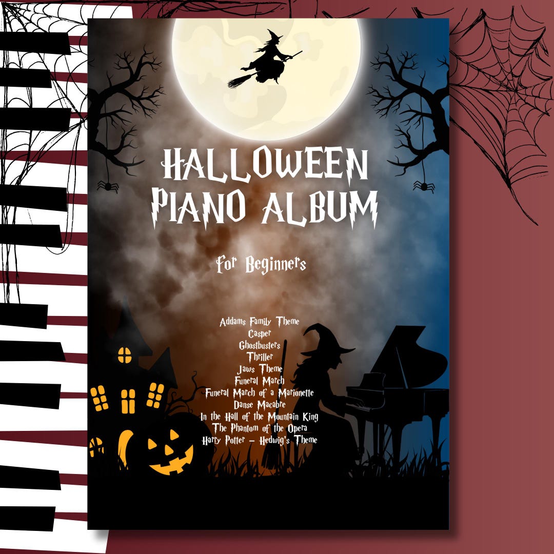 Halloween Piano Album – 11 Spooky Songs | Easy Grade 1–2 Sheet Music ...