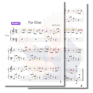 Für Elise Simplified - Easy Piano Sheet for Beginners by Beethoven ...