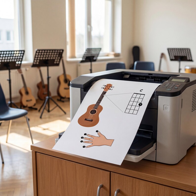 Ukulele Chords – Printable Classroom Chord Reference Charts for Ukulele ...