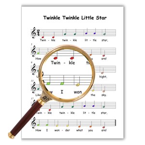 Twinkle Twinkle Little Star – Grade 0 – Very Simplified Easy Piano ...
