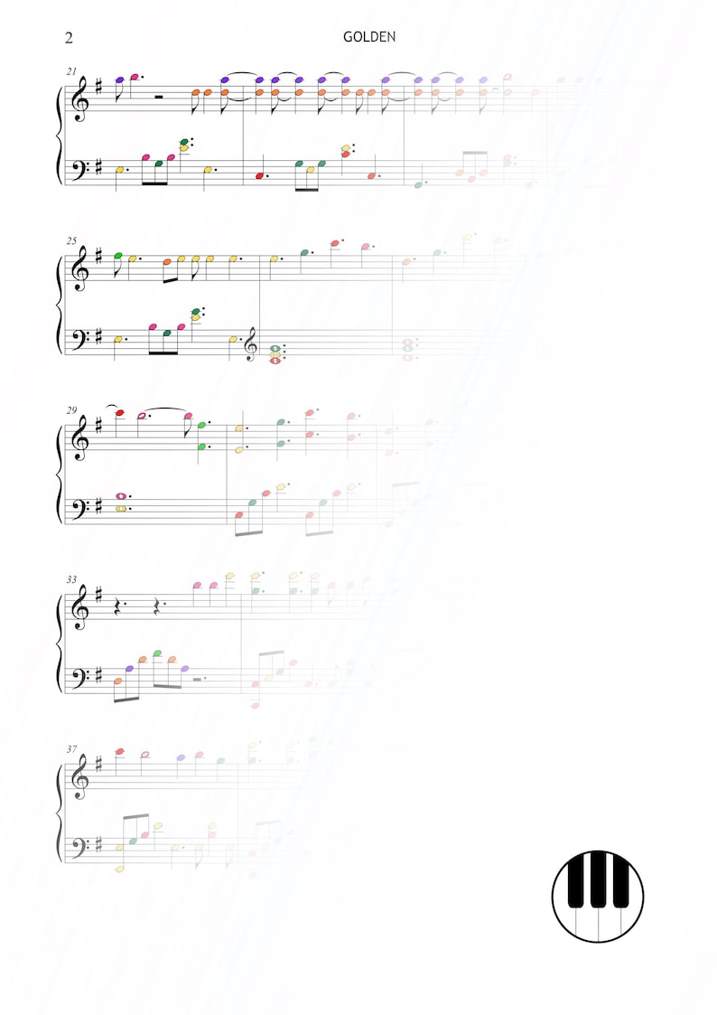 Golden – Easy Piano - HUNTR/X | Kpop Demon Hunters | Grade 3–4 Piano ...