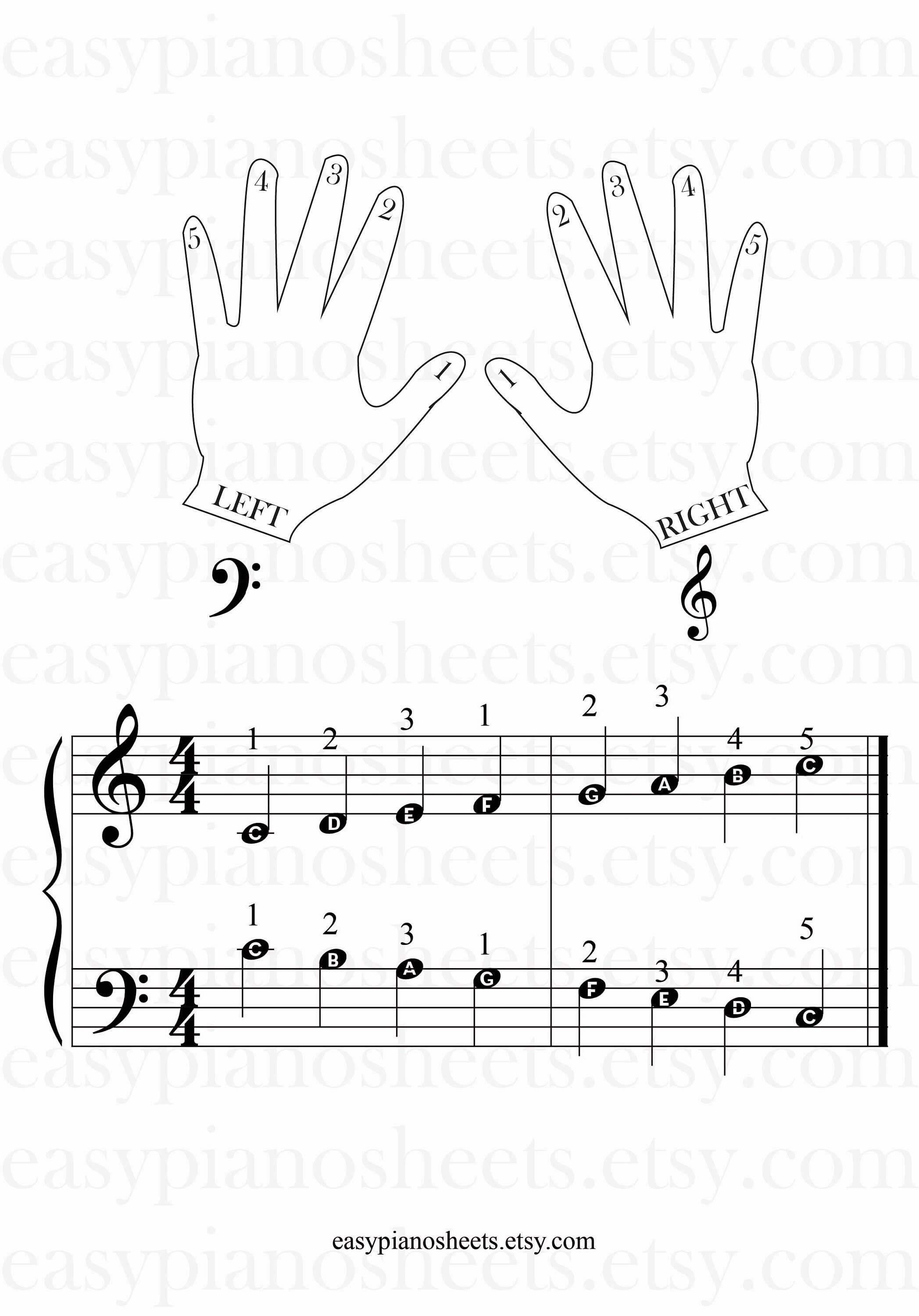 Love Story - Valentine's Day Gift, Very Easy Piano Sheets - Digital ...