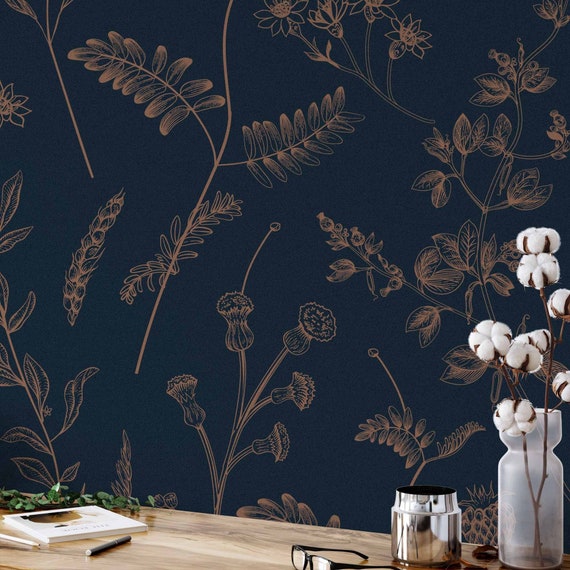 Old Fashioned Blue Wallpaper