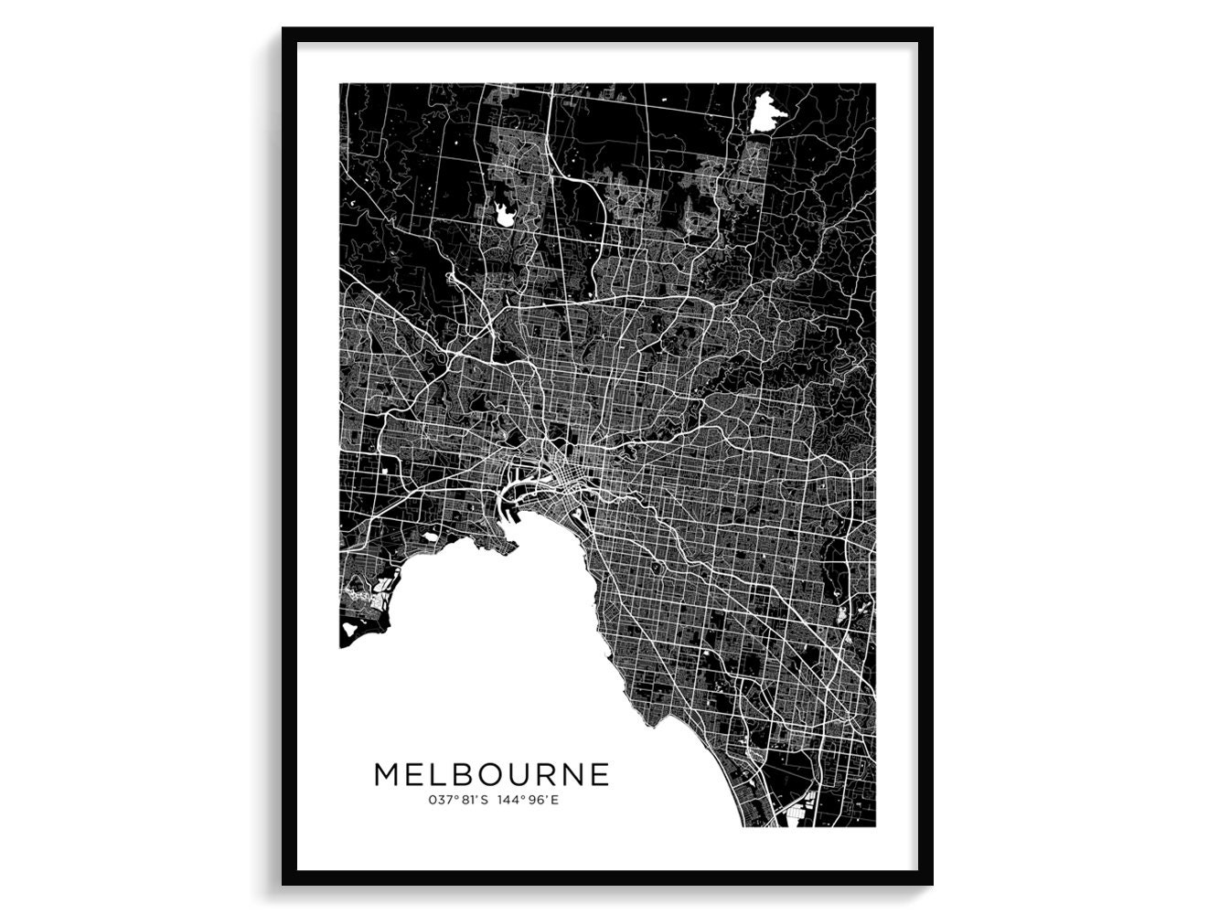 MELBOURNE City Map Modern Minimalist Map Wall Decor Wall Art Travel ...