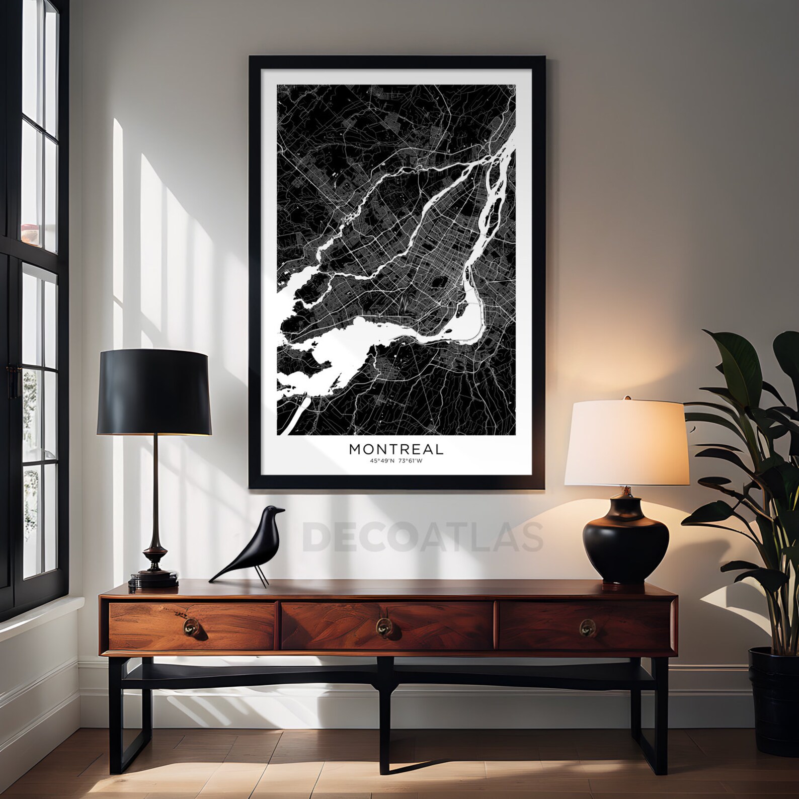 MONTREAL City Map Modern Map Minimalist Map Wall Decor Wall Art Digital ...
