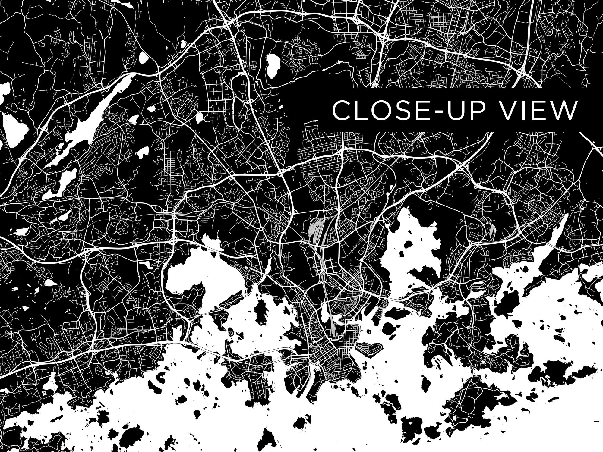 HELSINKI Map Modern Map Minimalist Map Wall Decor Digital Download ...