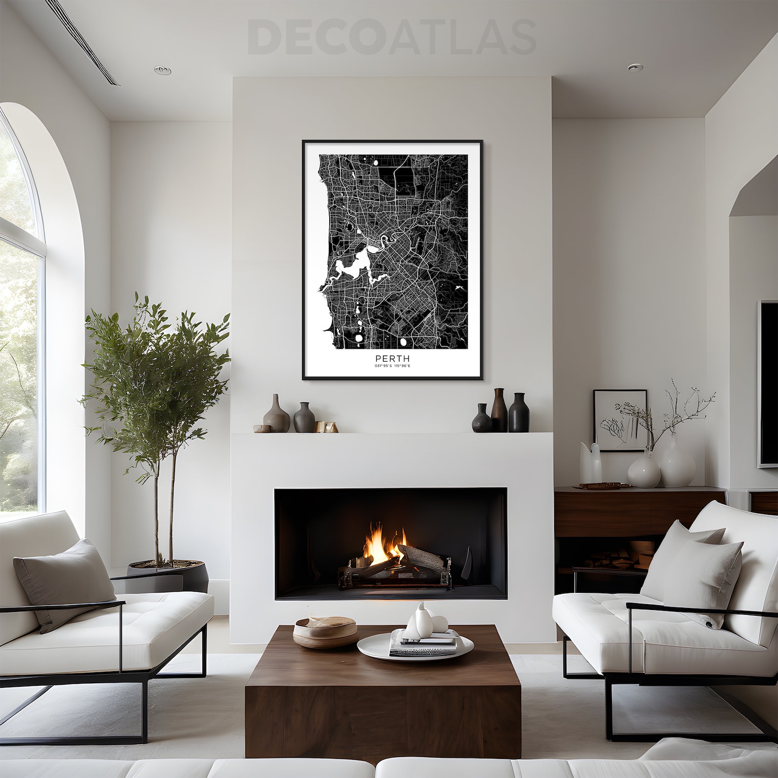 PERTH City Map Modern Map Minimalist Map for Wall Decor Wall Art ...