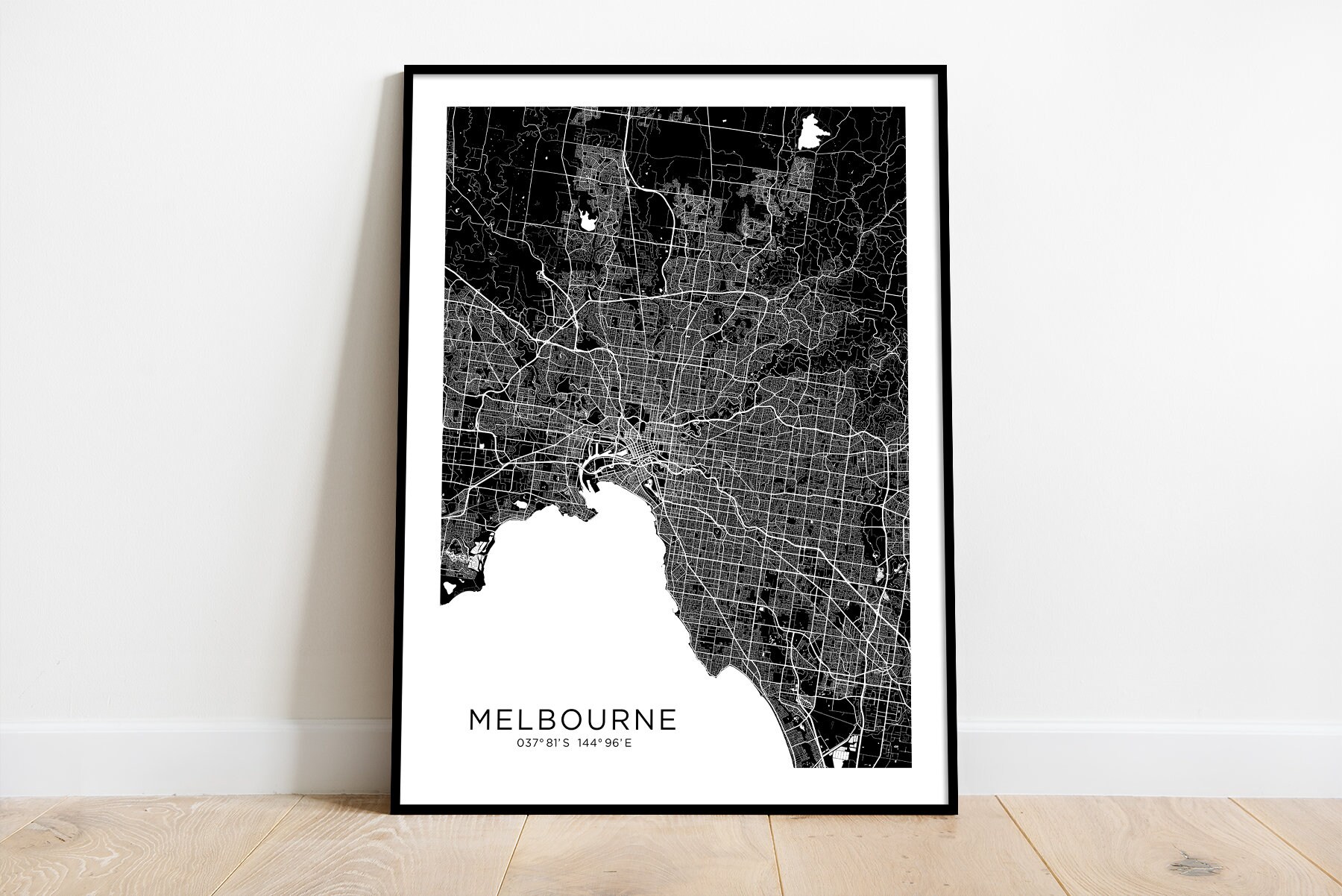 MELBOURNE City Map Modern Minimalist Map Wall Decor Wall Art Travel ...