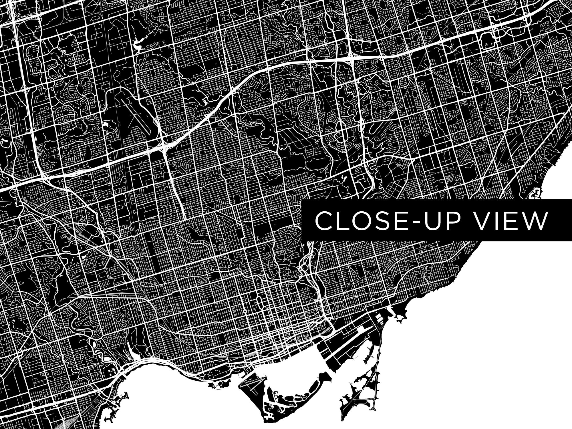 TORONTO City Map Modern Map Minimalist Map Wall Decor Wall Art Digital ...