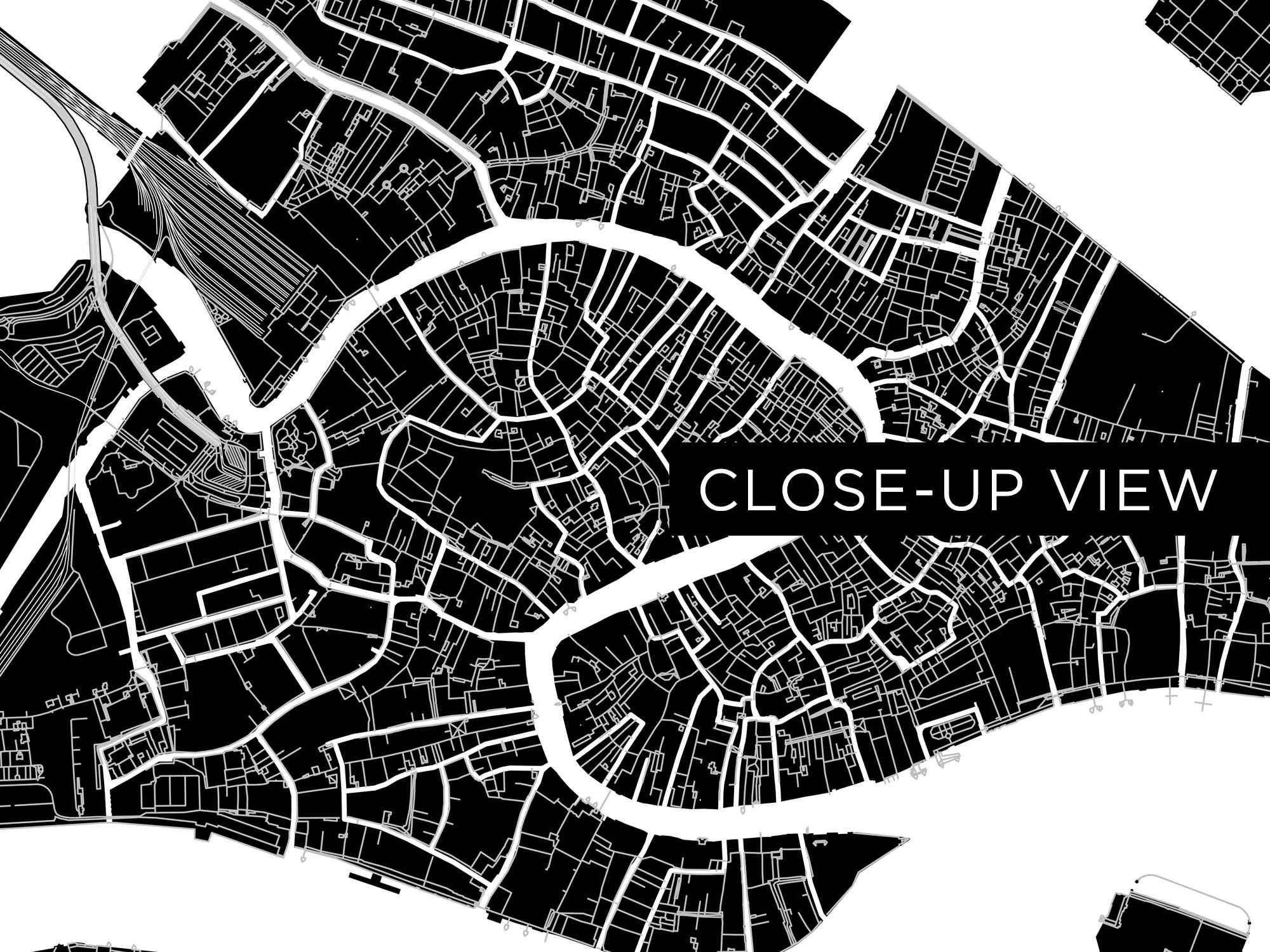 VENICE City Map Modern Map Minimalist Map Wall Decor Wall Art Digital ...