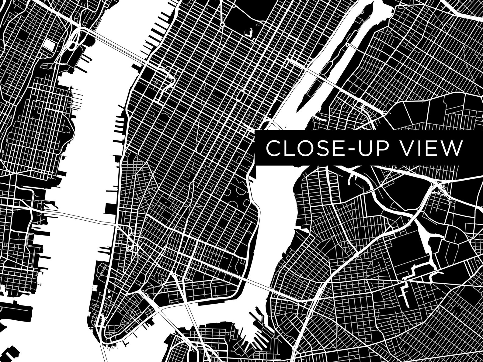 NEW YORK City Map Modern Minimalist Map for Wall Decor Wall Art, Poster ...