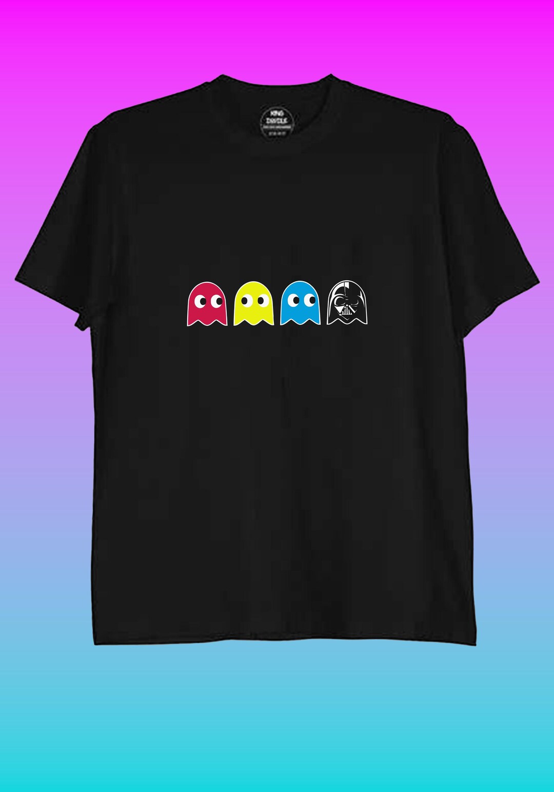 Retro Star Wars Pac-man Design Adult T-shirt - Geeky Gamer Apparel, Sci ...
