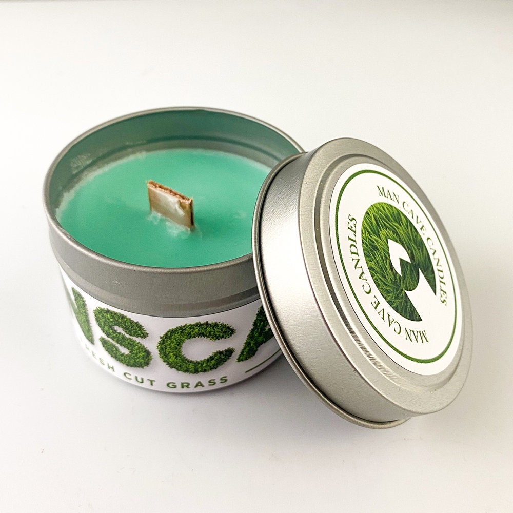 Manscaped Fresh Cut Grass Scented Man Cave Candle - Etsy UK