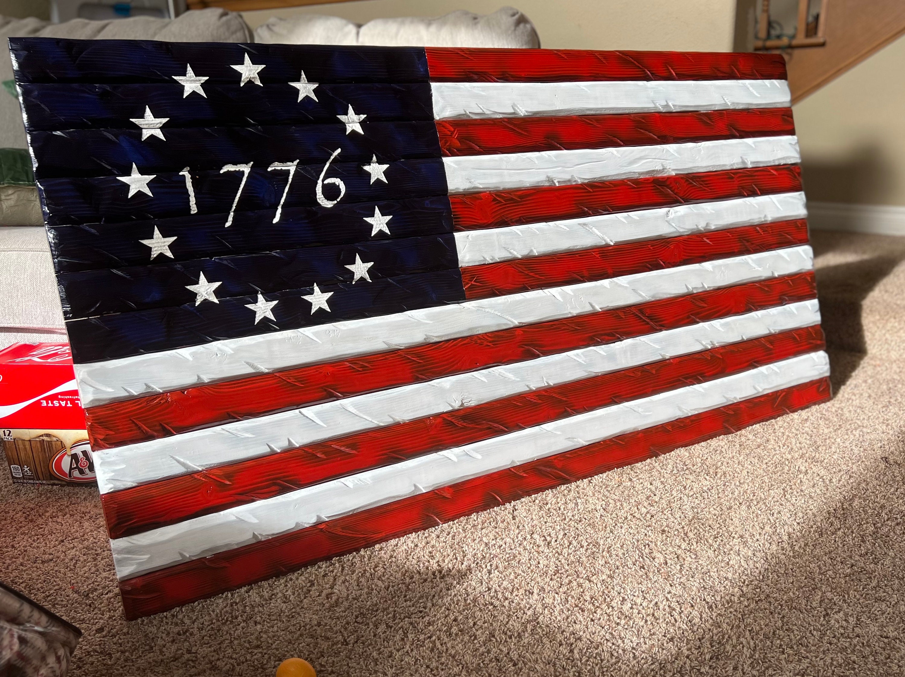 Rustic American Flag - Etsy