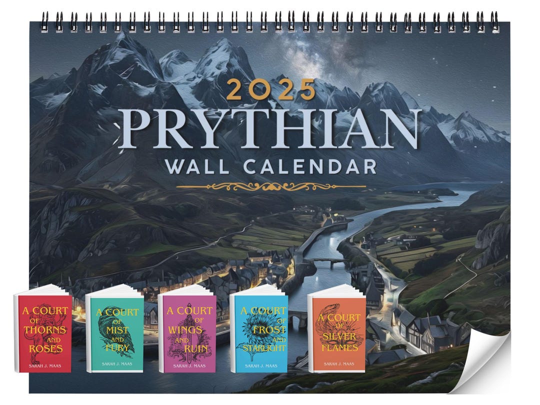 Buy ACOTAR 2025 Wall Calendar Sarah J Maas Calendar A Court of Thorns ...