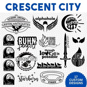 SJM Universe and ACOTAR Svg Bundle ACOTAR, Throne of Glass, Crescent ...