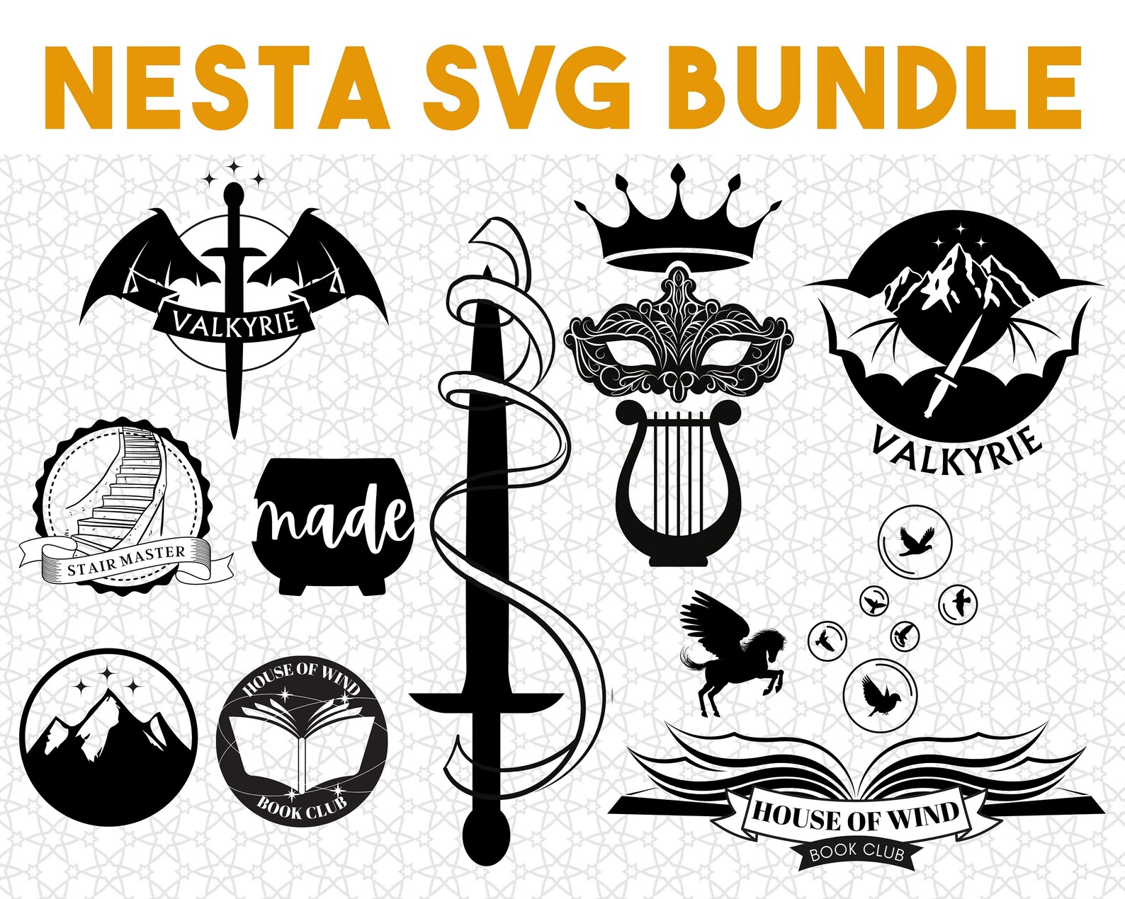 ACOTAR Svg Bundle Nesta Pack ACOTAR Files for Cricut - Etsy