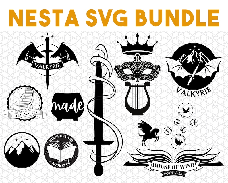 ACOTAR Svg Bundle Nesta Pack ACOTAR Files for Cricut - Etsy