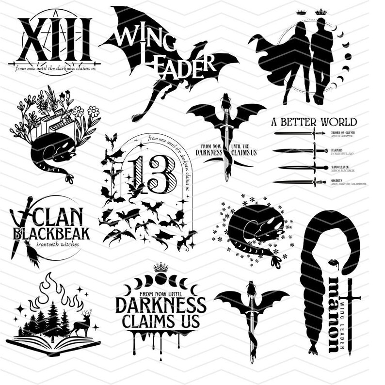 Manon Blackbeak SVG Commercial License - Etsy