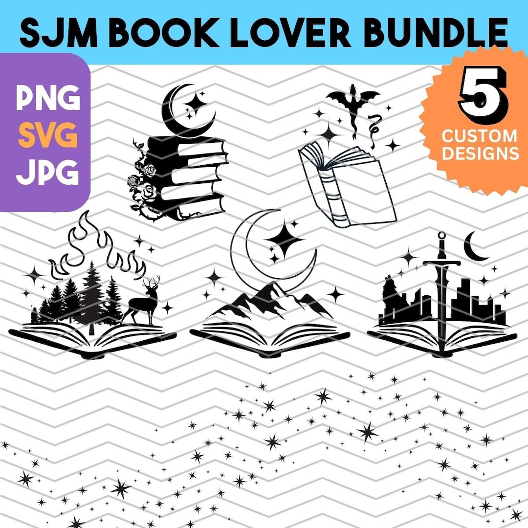 ACOTAR and SJM Book Lovers Svg Bundle SVG Files for Cricut Designs for ...