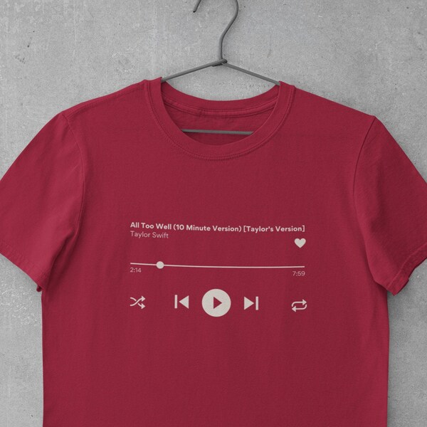Taylor Swidt All Too Well T Shirt - Etsy
