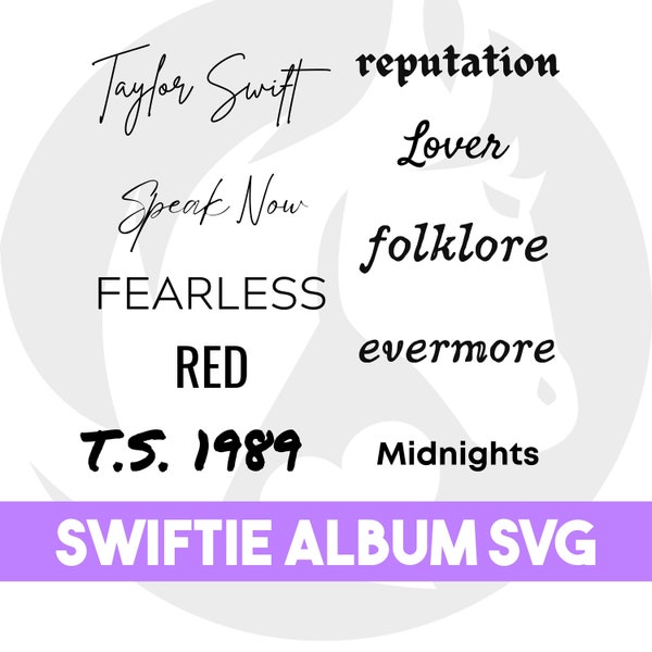 Taylor Swifts Albums Svg - Etsy UK