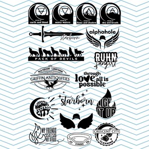 Crescent City Svg Bundle Crescent City Files Cricut 15 Crescent City ...